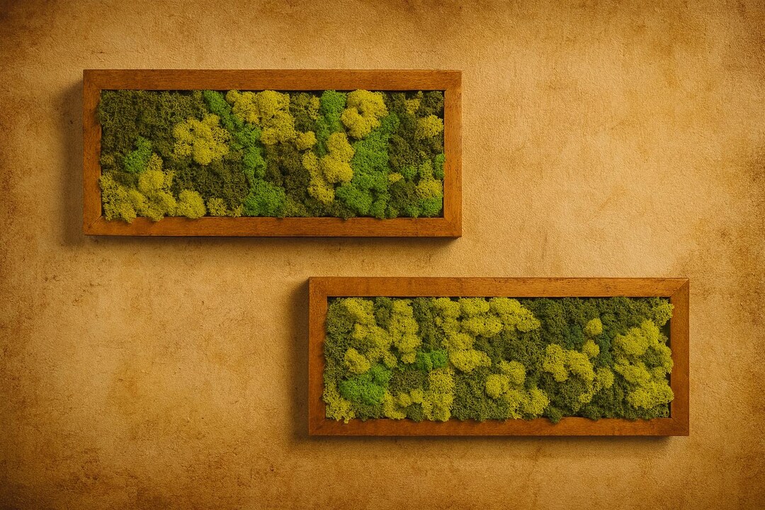 Real Moss Wall Art – Wooden Wall Panel – Handmade Moss Wall Panels ...