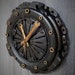 Upcycled Car Clutch Wall Clock. Large Urban Clock. Handforged Wrenches ...