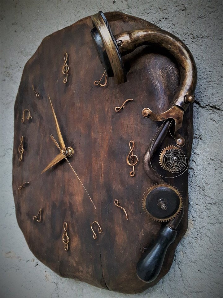 Solid Handmade Wall Clock. Wooden wall clocks. Handmade wall | Etsy