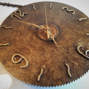 Upcycled Wall Clock From a Metal Disk - Etsy