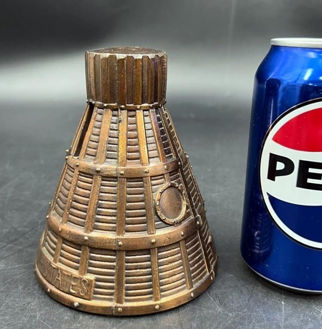 Vintage Copper Metal Space Capsule Coin Bank Spaceage NASA - Etsy