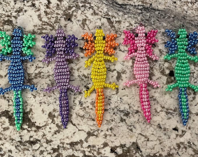 Colorful Axolotl Stitch Pattern for Miyuki Delica Bead - Etsy