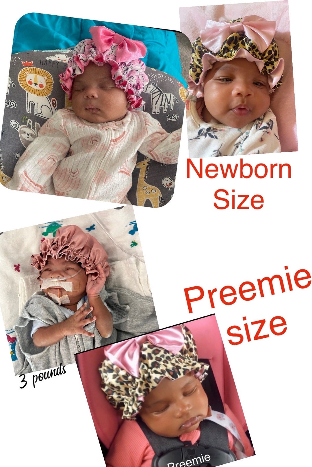 Satin Bonnets for Baby & Bigger Kids Too -great for Their First ...