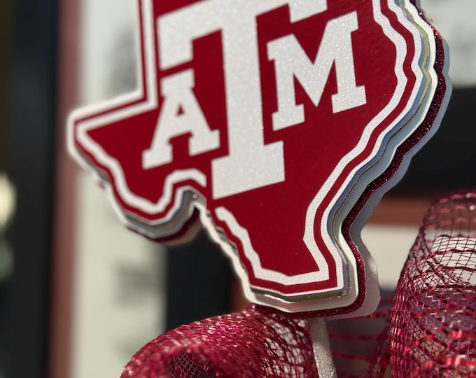Texas A&M: Block TAMU Logo Stands - Etsy Canada