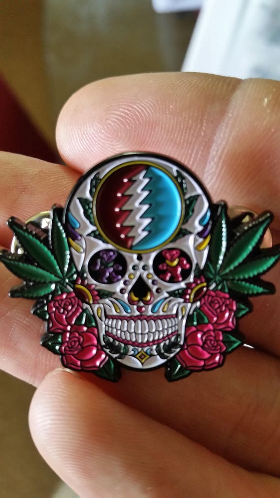 Sugarskull Dead Head GD Hat Pin. | Etsy