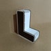 3d Letters With Round Corners - L - - Etsy