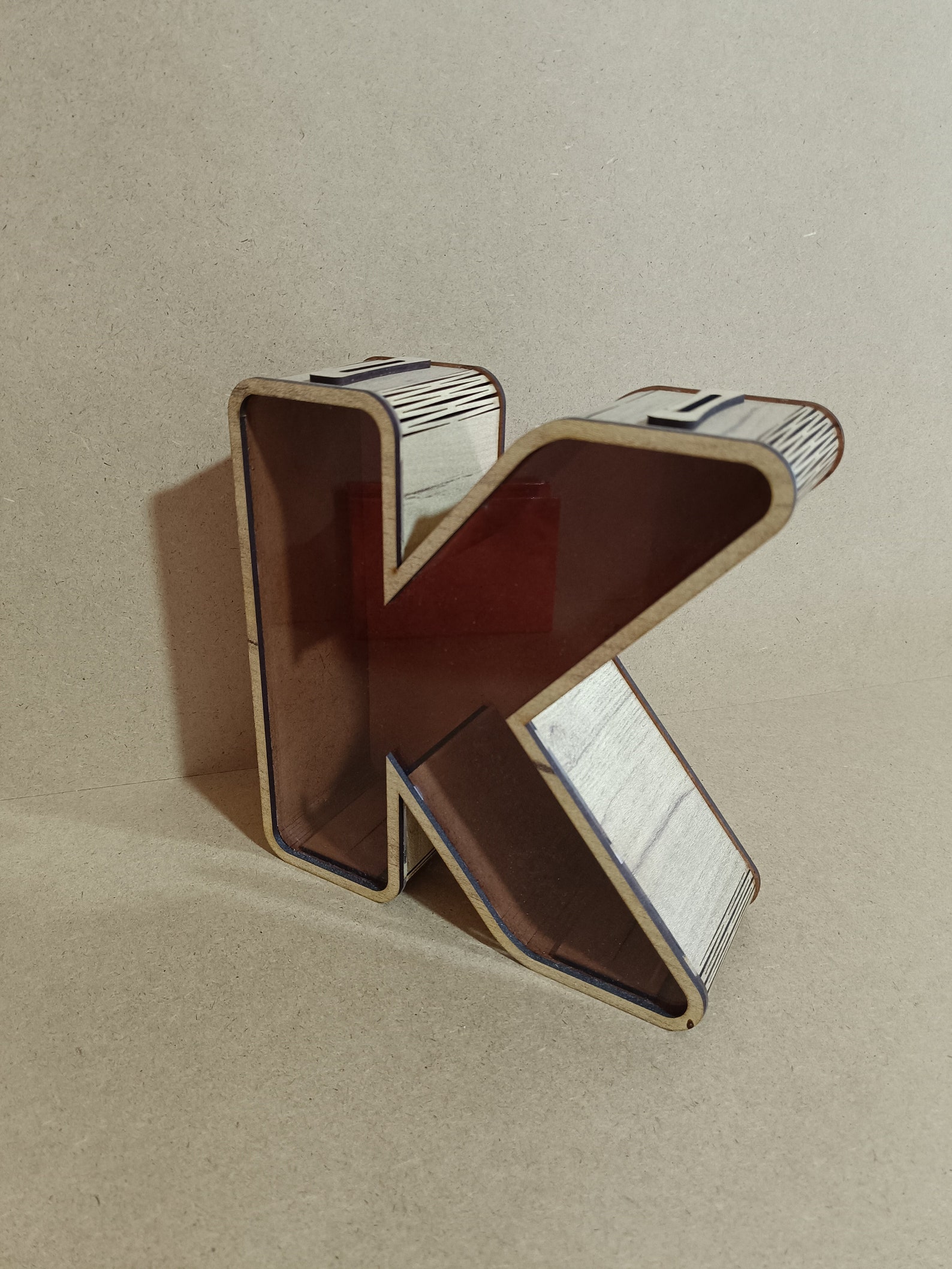 3d Letters With Round Corners - K - - Etsy