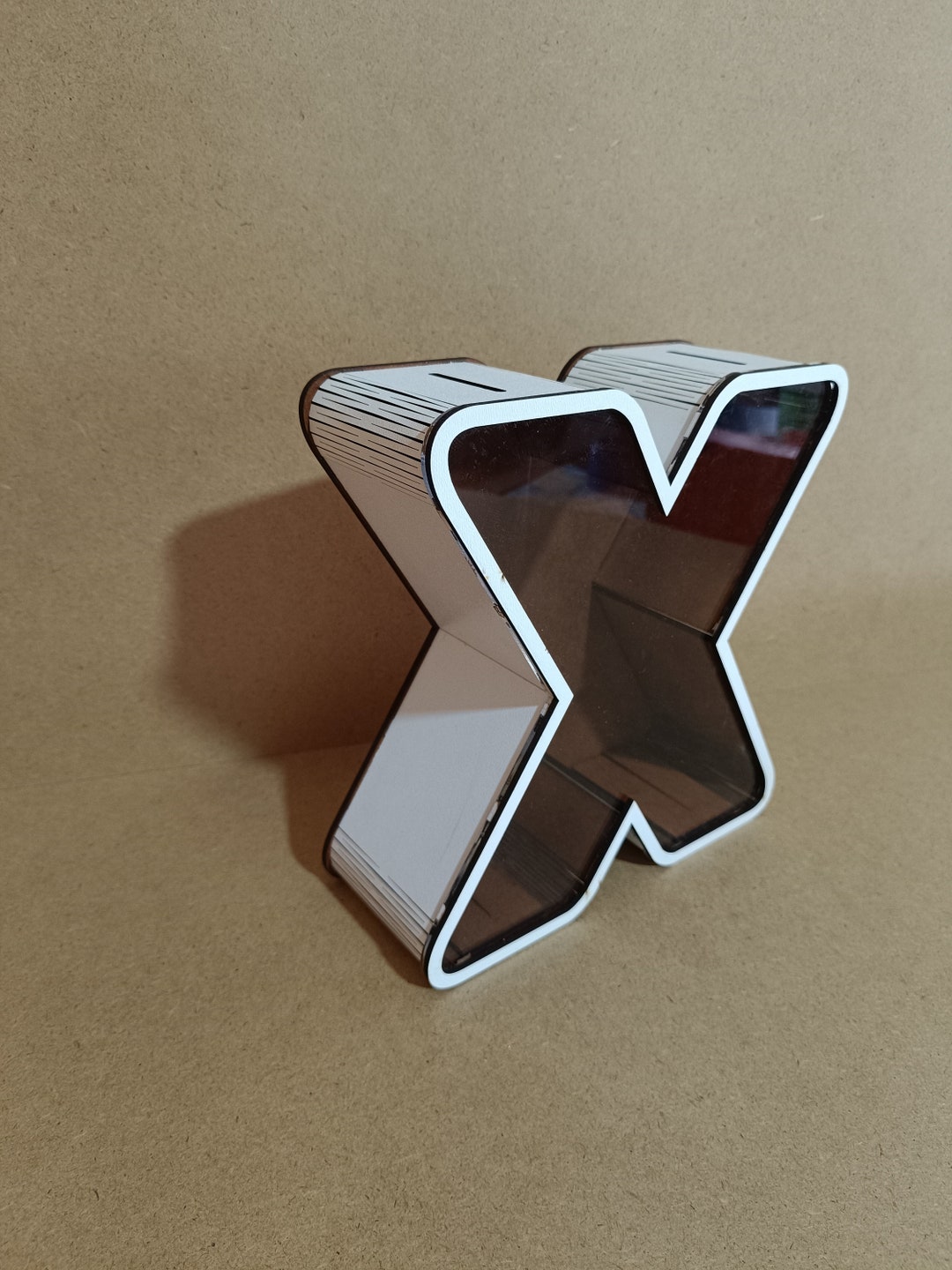 3d Letters With Round Corners - X - - Etsy