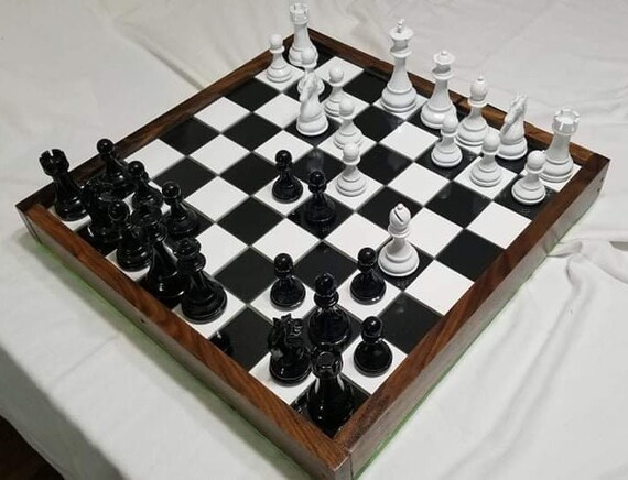 Large Led Illuminated Chess Set | Etsy