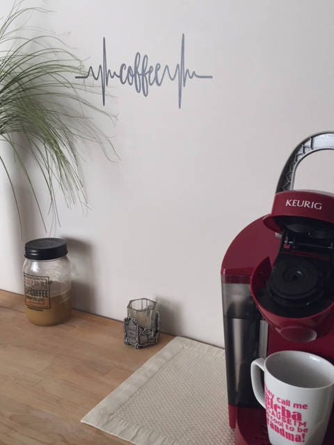 Kitchen Wall Decor Coffee Decal Coffee Lovers Coffee Bar | Etsy