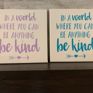 Inspirational Sign, Be Kind, Home Decor, Wall Decor, Wall Quotes ...