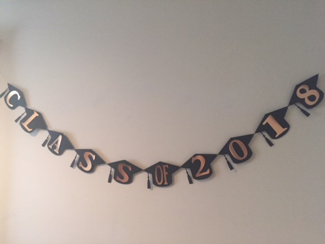 Graduation Decor - Class of 2022 Banner- Graduation Cap - Customizable ...