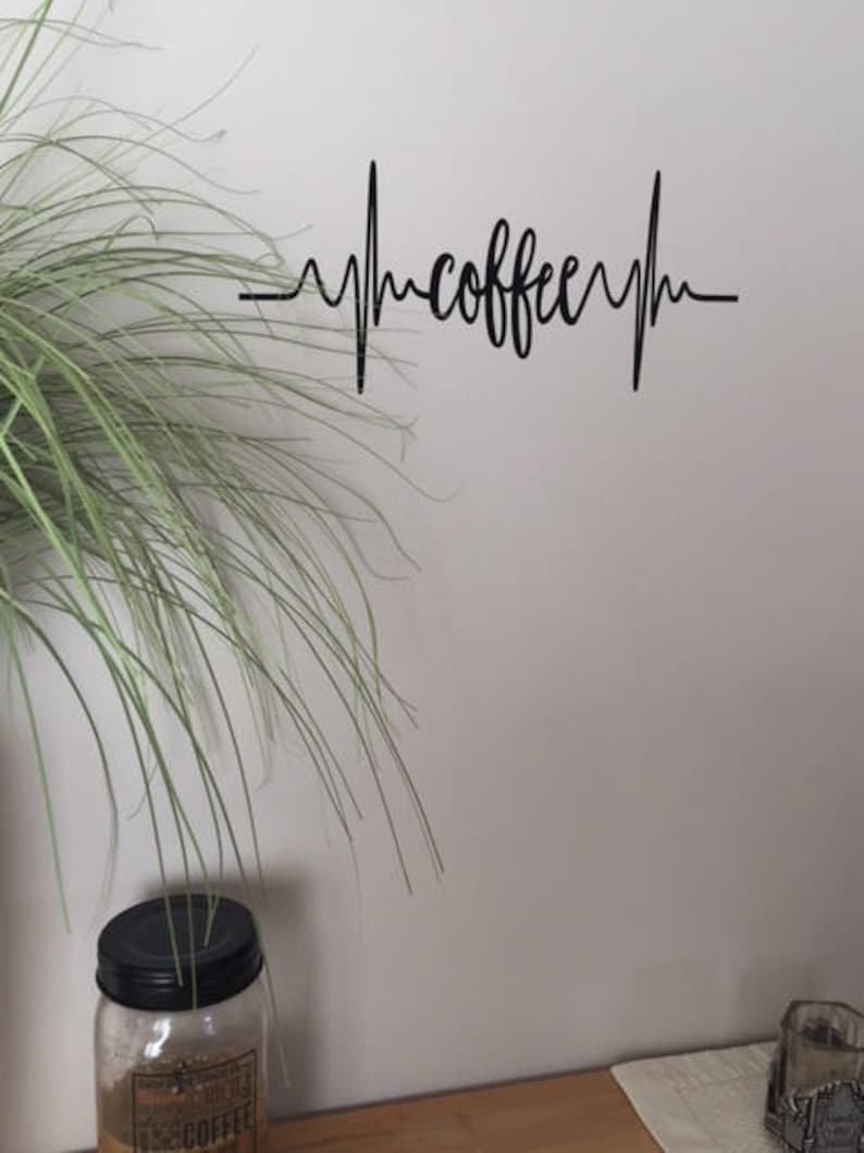 Kitchen Wall Decor Coffee Decal Coffee Lovers Coffee Bar | Etsy
