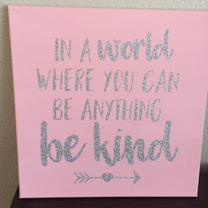 Inspirational Sign, Be Kind, Home Decor, Wall Decor, Wall Quotes ...