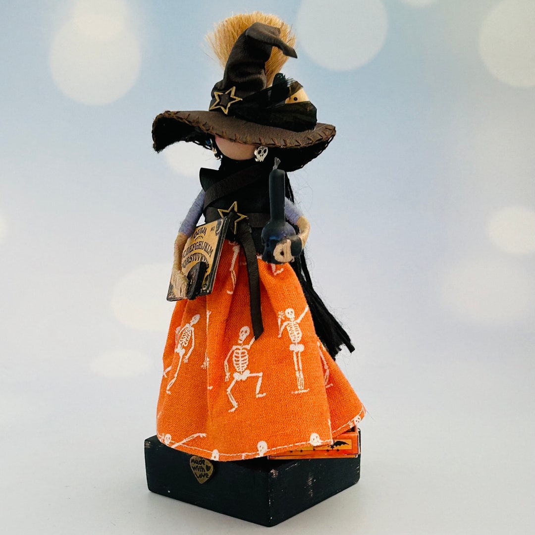 Handmade Witch Doll. Witch Figurine. Divination Witch Art Doll. Shadow ...