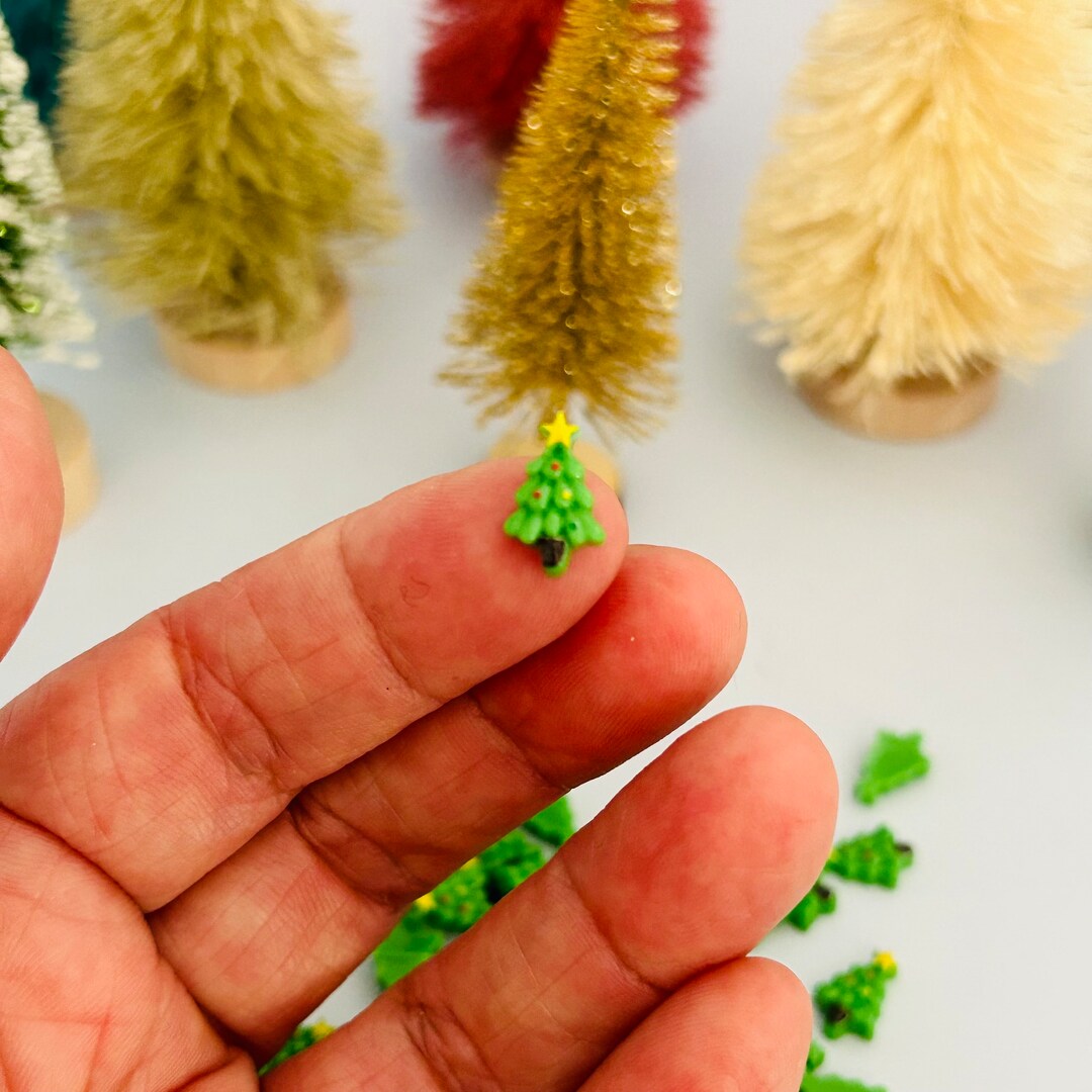 8 Micro Tiny Resin Christmas Tree. Miniature Christmas Tree - Etsy