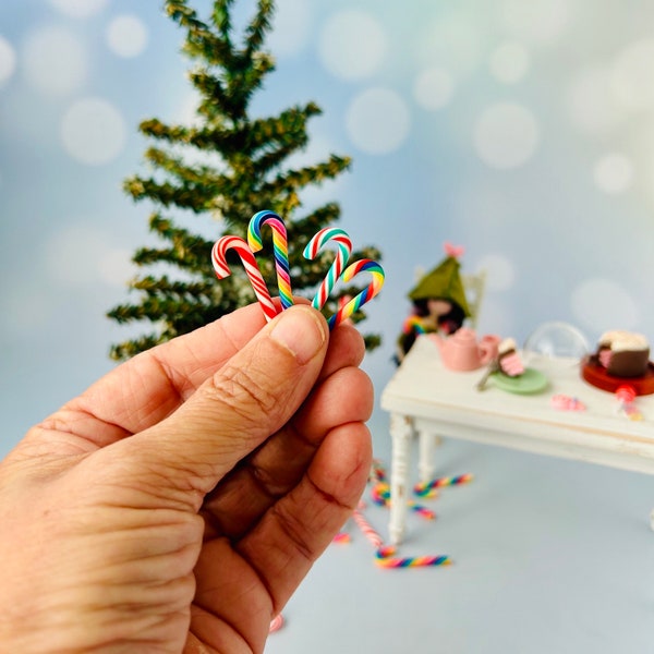 Miniature Candy Canes - Etsy