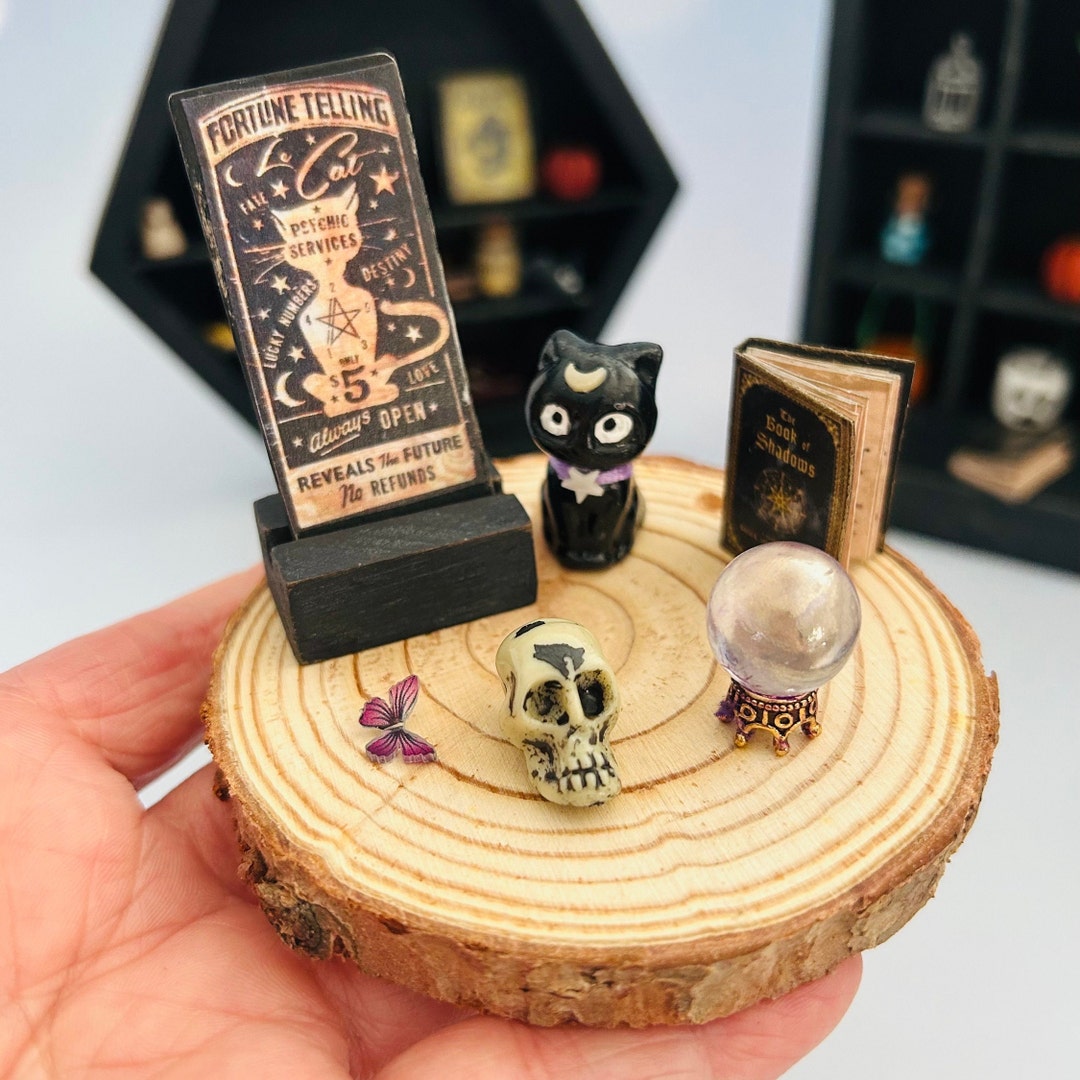 Witchy Miniature Fortune Teller Set Mystical Decor for Your Altar - Etsy
