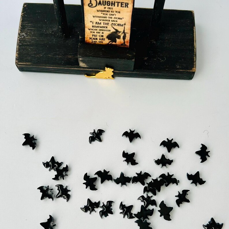 Tiny Resin Bat Cabochons - Kawaii Cartoon Embellishments - Etsy