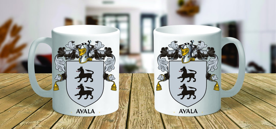 HERALDRY COAT of ARMS Ayala Family Crest Ceramic Mug 11oz. - Etsy Canada