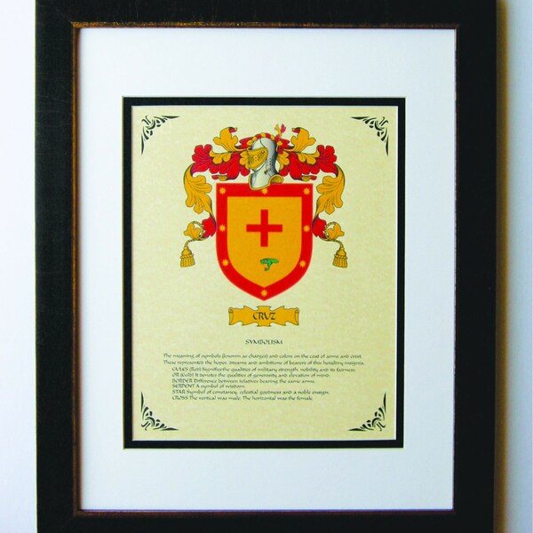 Cruz Family Crest - Etsy