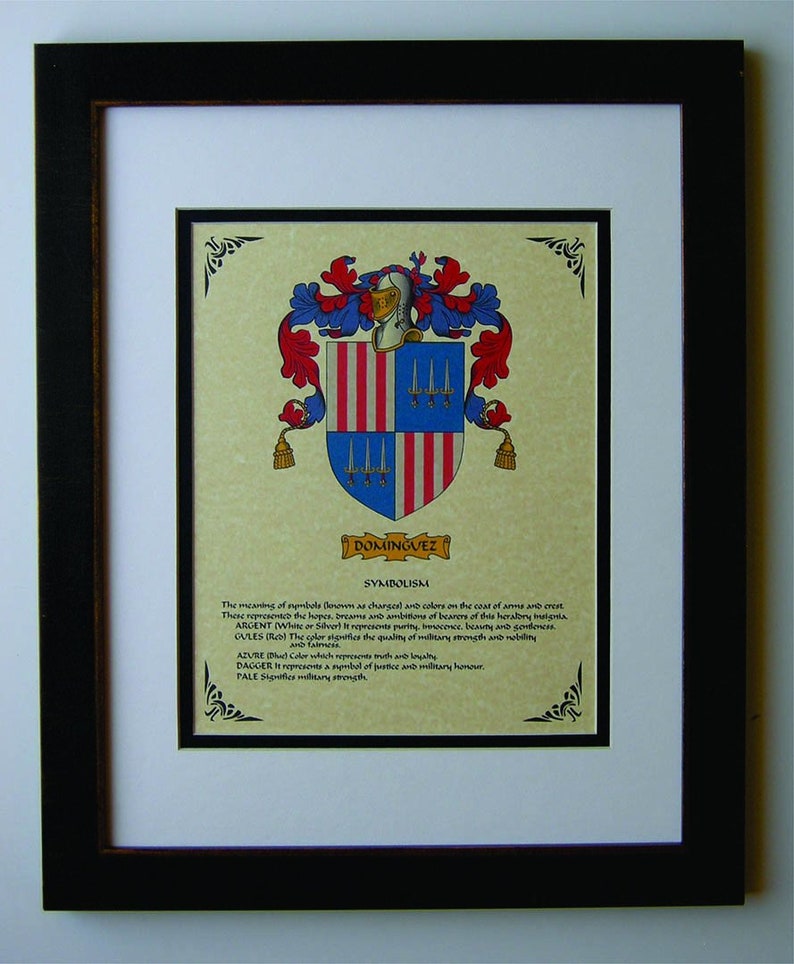 Buy HERALDRY COAT of ARMS Gomez Family Crest Framed Online in India - Etsy