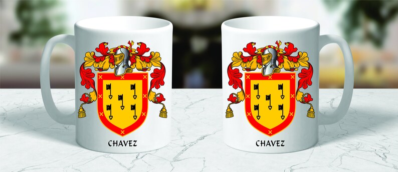 ESCUDO DE ARMAS DE HERÁLDICA Escudo de la Familia Chávez - Etsy México