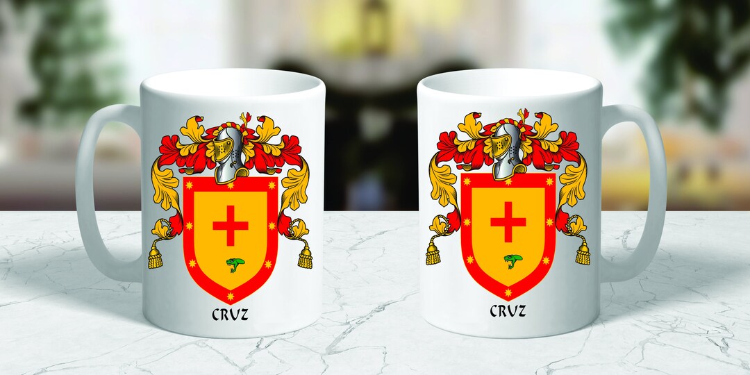 HERALDRY COAT of ARMS Cruz Family Crest Ceramic Mug 11 Oz. - Etsy Australia
