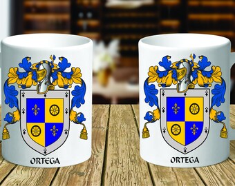 HERALDRY COAT of ARMS Mejia Family Crest Ceramic Mug 11oz. - Etsy