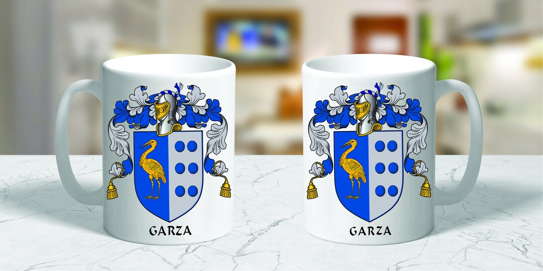 HERALDRY COAT of ARMS Garza Family Crest Ceramic Mug 11 - Etsy