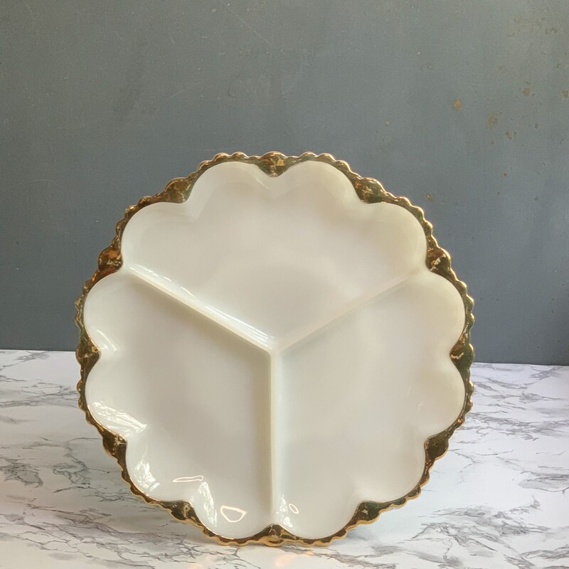 Three Section Plate - Etsy