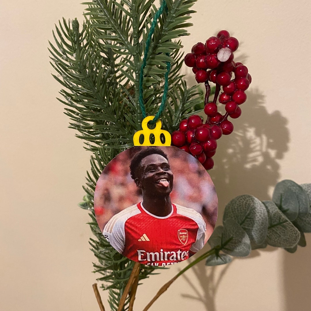 Bukayo Saka Christmas Tree Decoration - Etsy UK