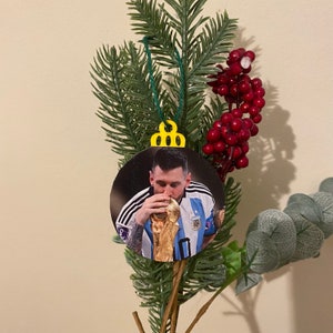 Lionel Messi Argentina World Cup Christmas Tree Decoration - Etsy