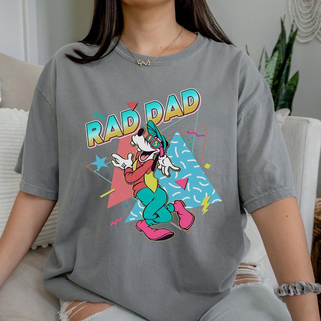 Retro 90S Disney Goofy Rad Dad Shirt, Funny Goofy Daddy T-shirt, Disney ...