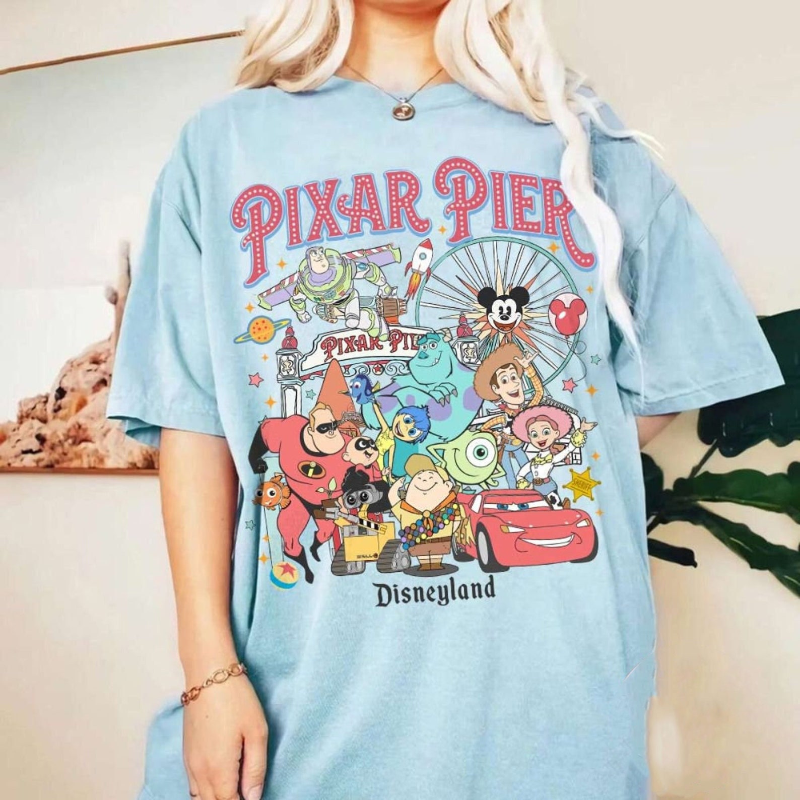 Vintage Meet Me at Pixar Pier Disney Pixar Characters Shirt, Disneyland ...