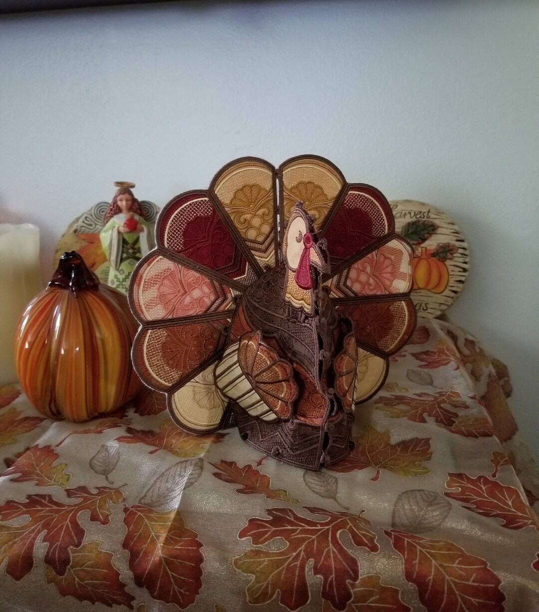 Freestanding Dresden Inspired Turkey Decoration - Etsy