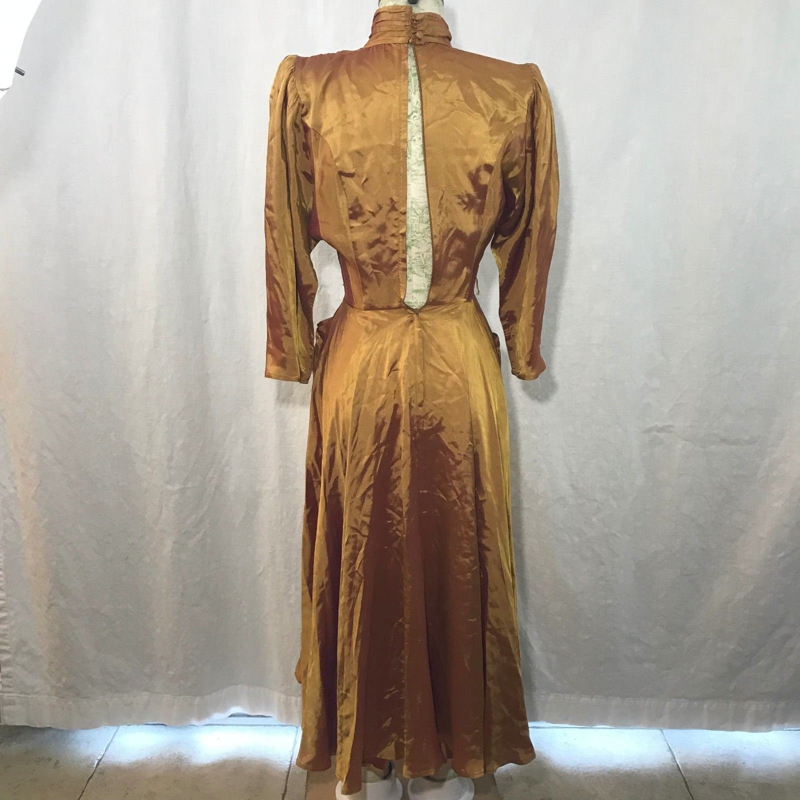 Vintage 80s Contempo Casuals Gold Pink Shimmer Beaded Satin - Etsy