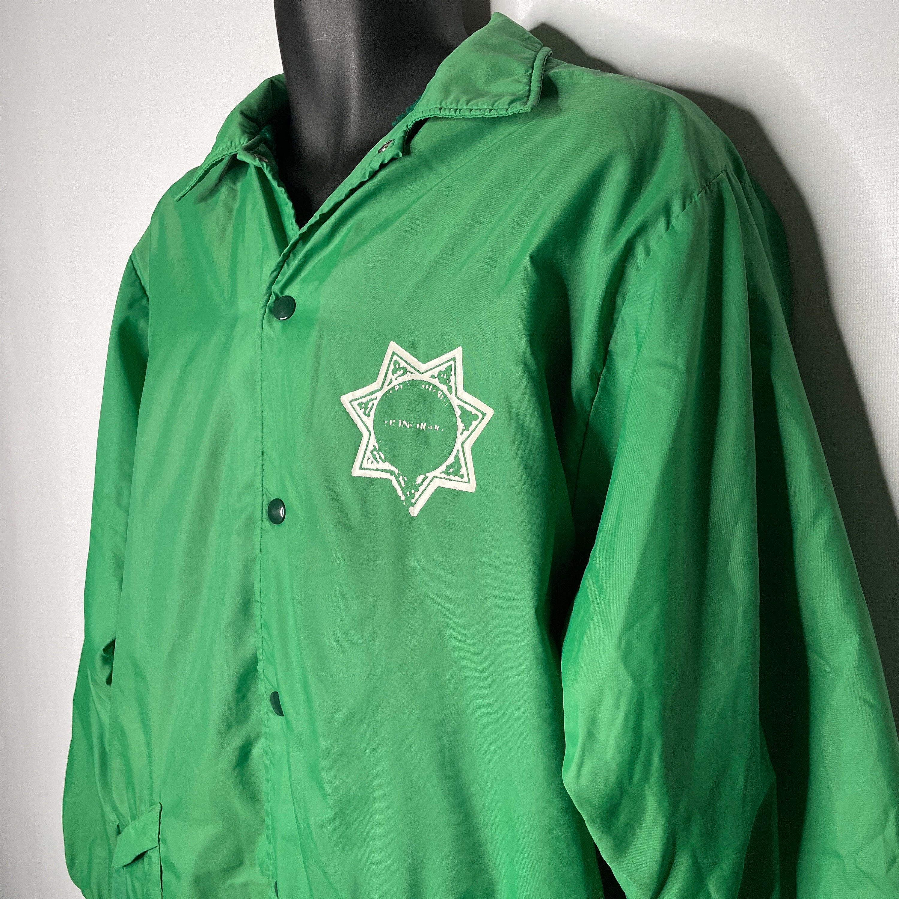 Vintage 70s San Diego County Sheriff Green Sherpa Lined Coach - Etsy