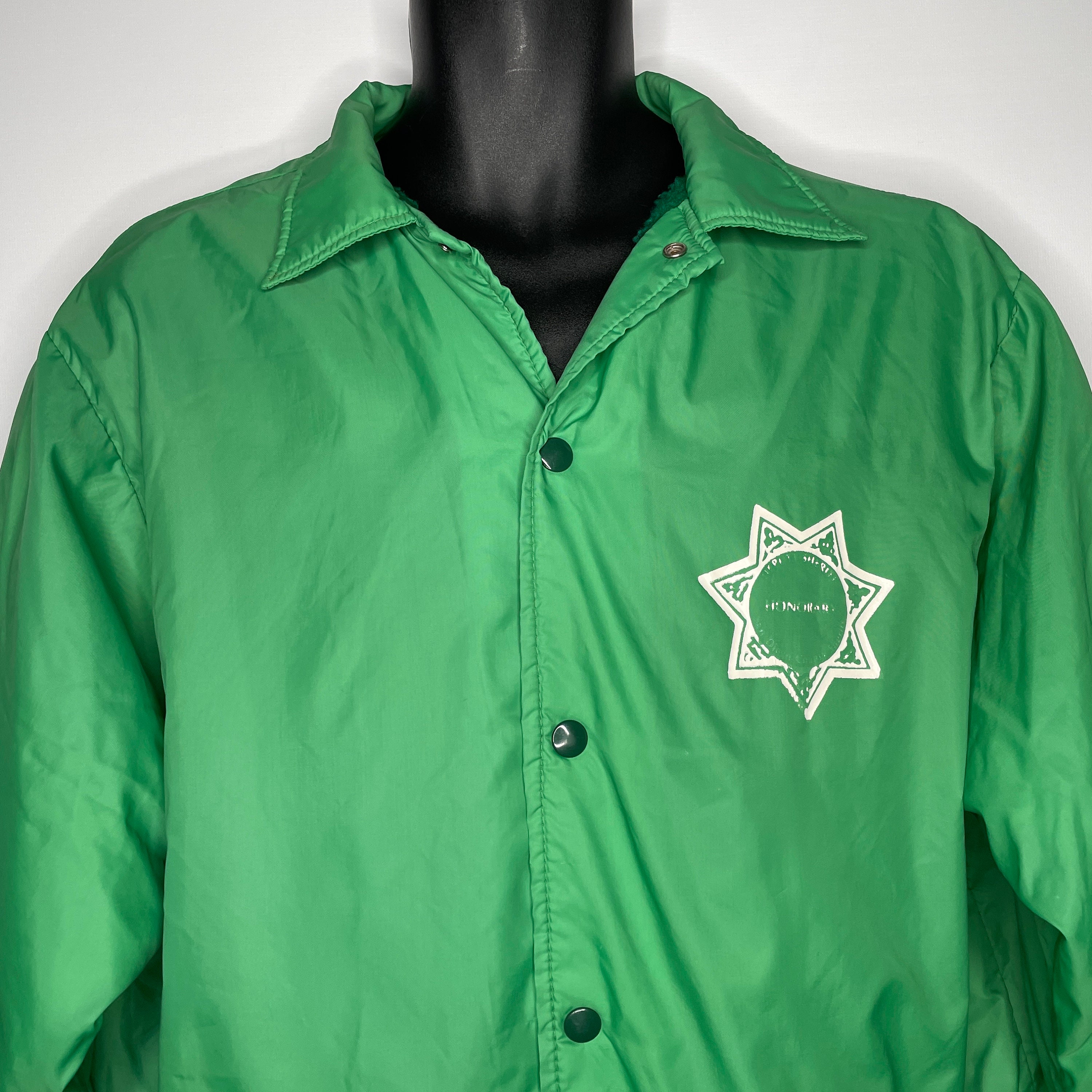 Vintage 70s San Diego County Sheriff Green Sherpa Lined Coach - Etsy