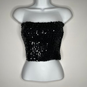 Sequin Tube Top - Etsy