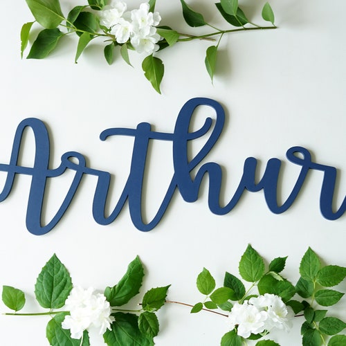 Baby Name Sign Cutout Name Cut Out Personalized Name Sign | Etsy