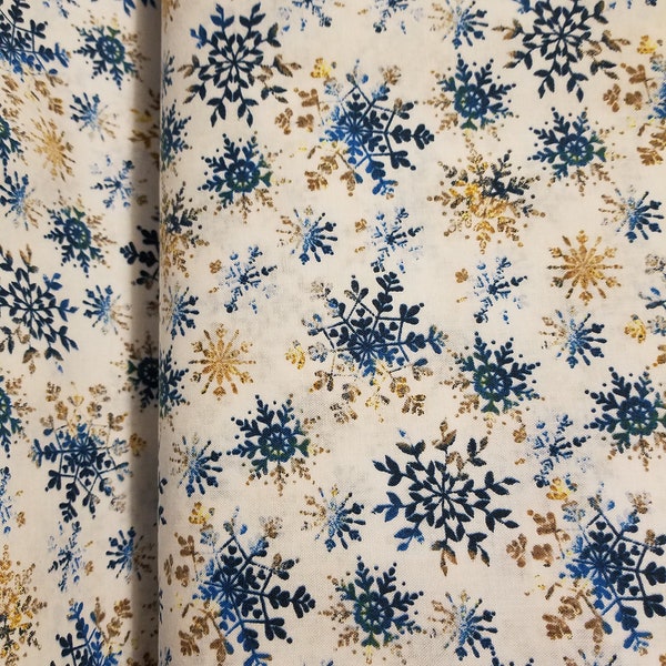 Snowflake Fabric - Etsy