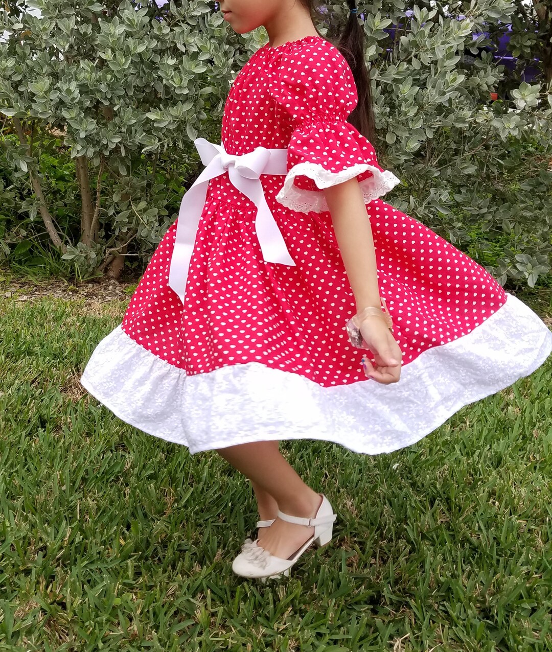 Valentines Day Dress for Girls, Girls Heart Twirl Dress, Valentine ...