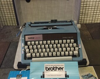 Blue typewriter | Etsy
