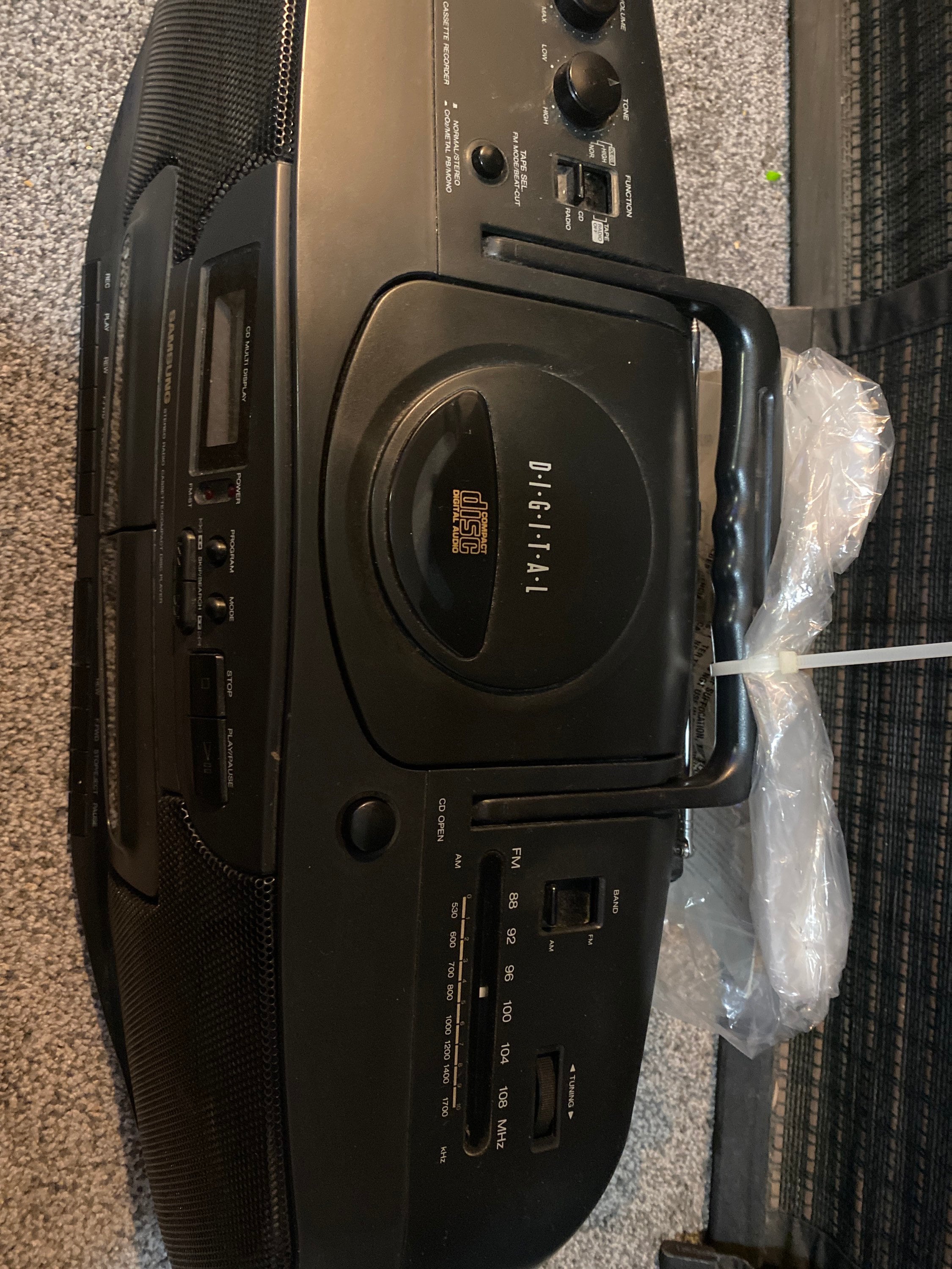 Samsung CD Cassette Radio Player Boombox | Etsy