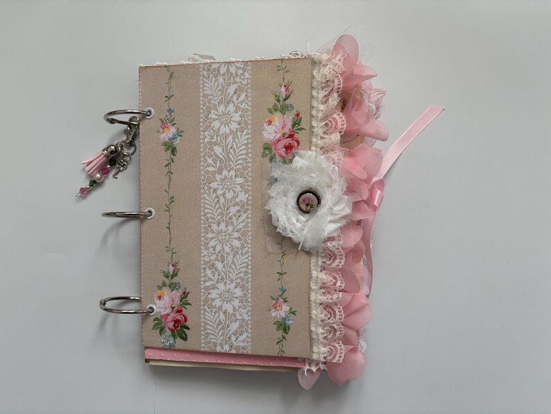 A Pink Floral Affair Journal, Handmade Journal, Handmade Paper ...