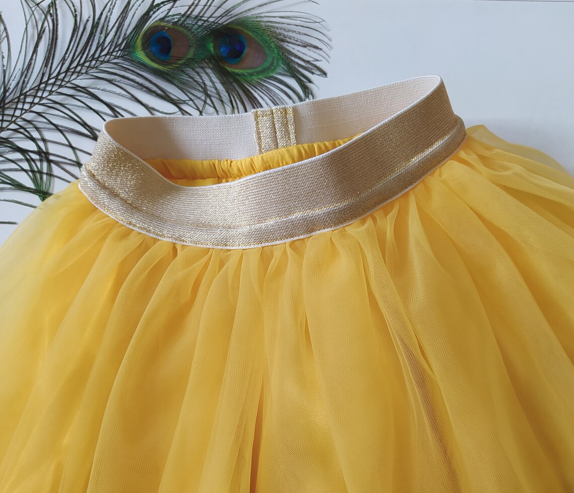 Yellow Tutu Skirt Birthday, Party Tutu, Gift for a Girl, Tulle Skirt ...