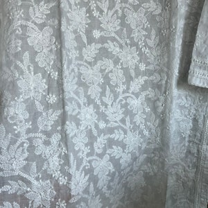 Lucknow Chikankari White Kurta / Soft Cotton / FREE SHIPPING in US - Etsy