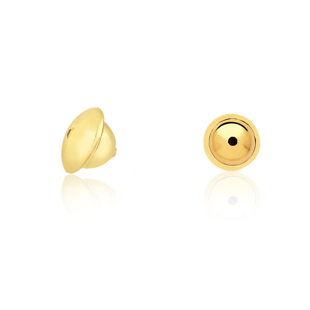 18k Solid Gold Earrings Backs, Push Backs Earring Replacement-carol ...