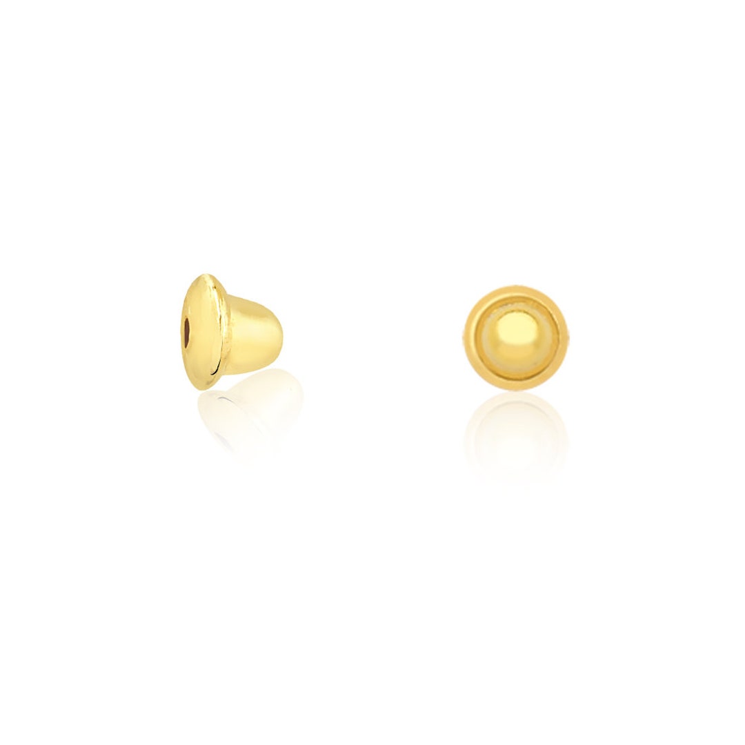 Earring Backs 18k Yellow Gold | Stoppers Replacement Backing-carol ...